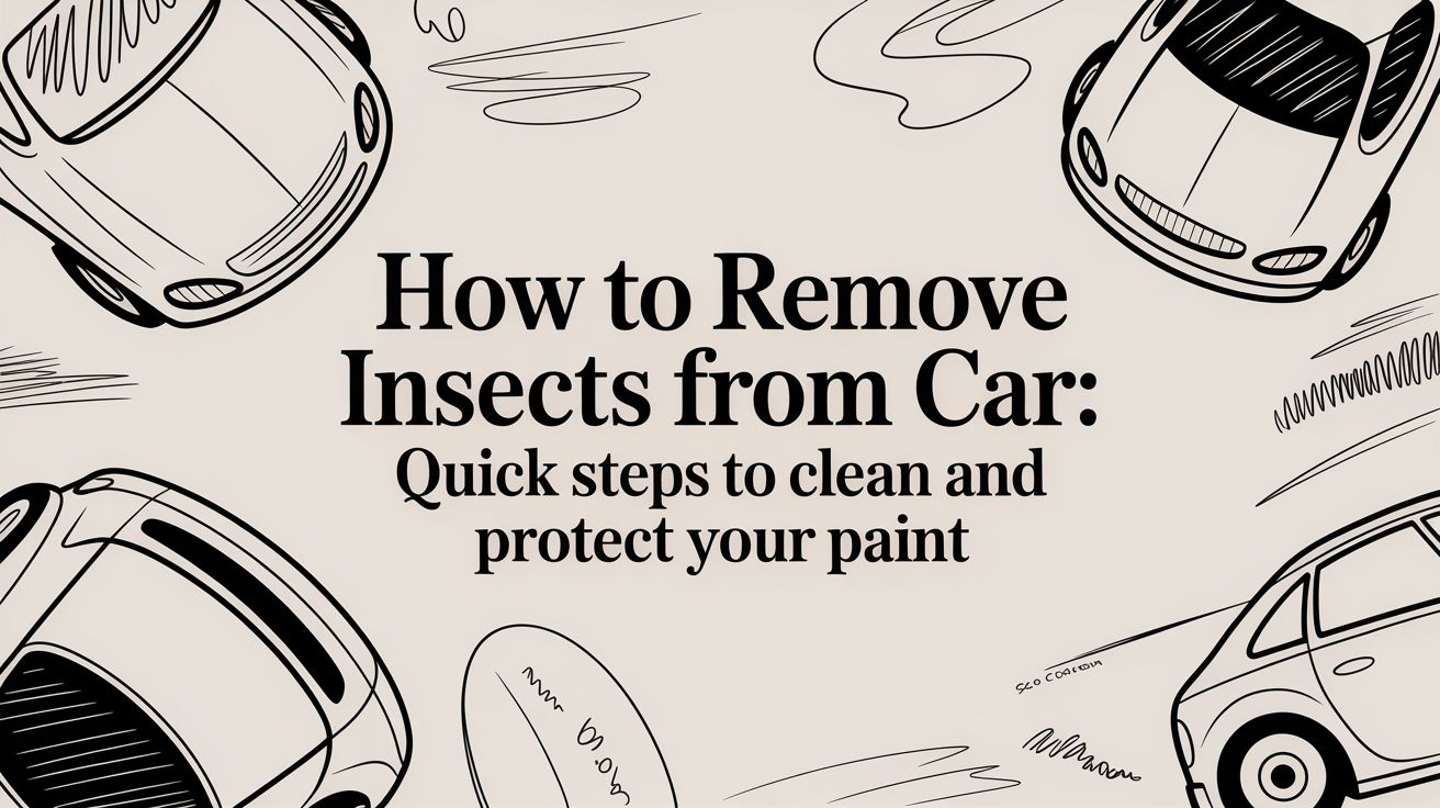 Remove Insects from Car Without Scratching Paint