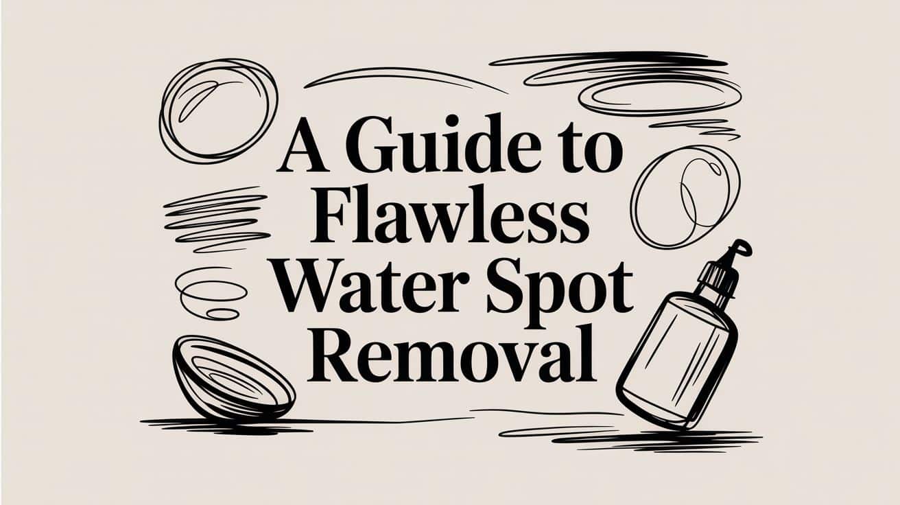 A Guide to Flawless Water Spot Removal
