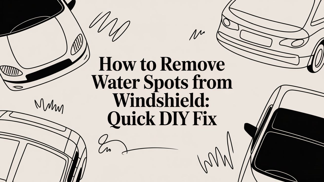 How to Remove Water Spots From Windshield: Quick DIY Fix
