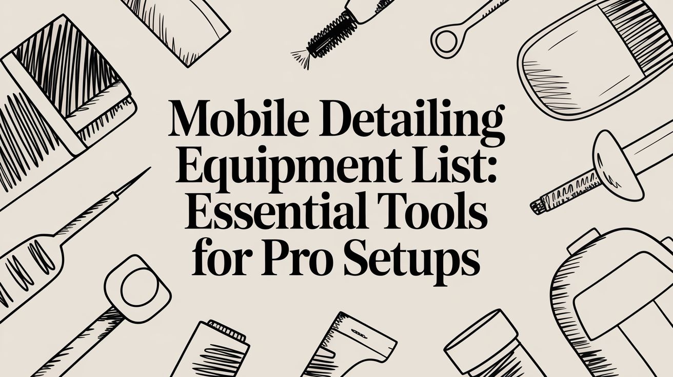 Mobile Detailing Equipment List: Essential Tools for Pro Setups
