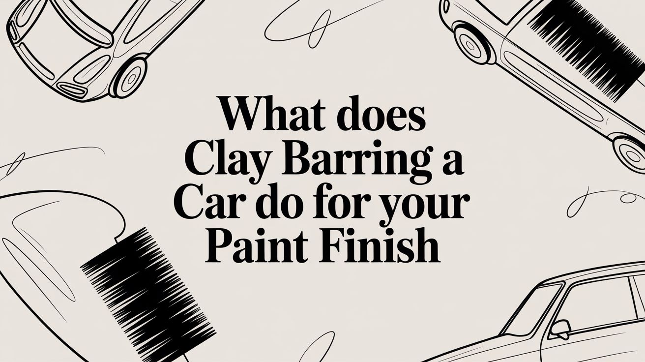 What Does Clay Barring a Car Do for Your Paint Finish