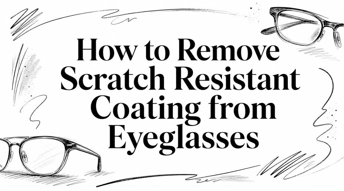 How to Remove Scratch Resistant Coating from Eyeglasses